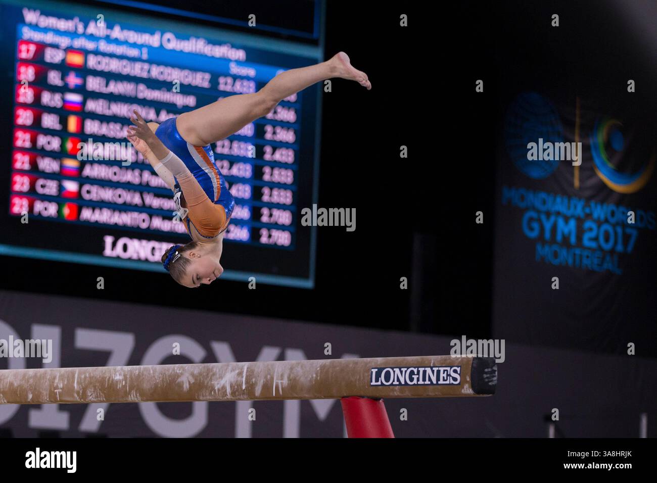 October 4, 2017: Gymnast Eythora Thorsdottir (NED) competes during ...