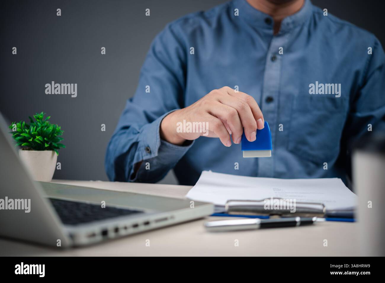 Rubber stamp for approving contracts, legal documents, and business ...