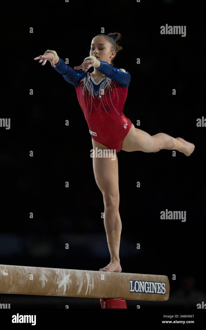 October 3, 2017: Gymnast Elena Eremina (RUS) competes during ...