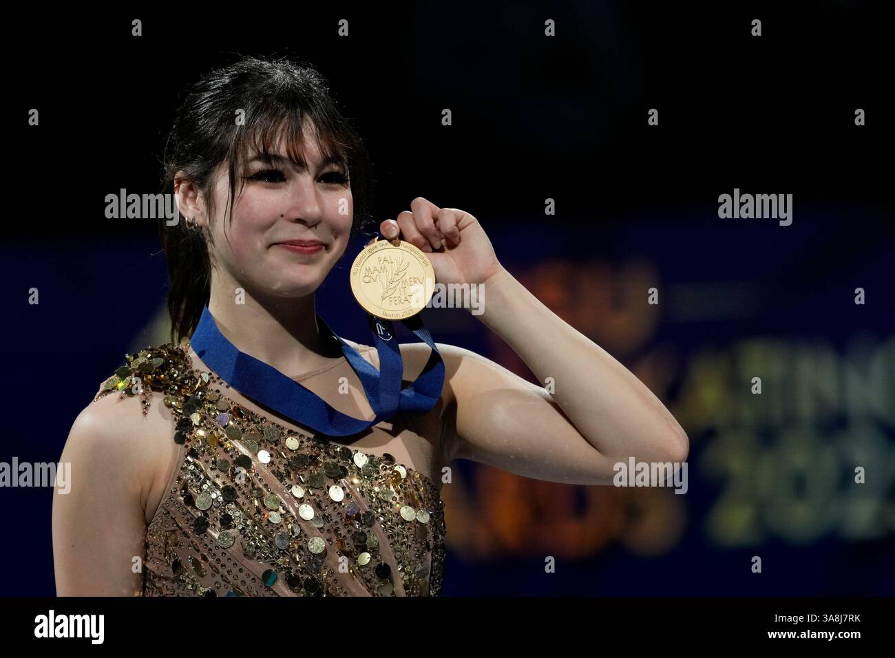 March 28, 2025, Boston, Massachusetts, USA: Alysa Liu of the United ...