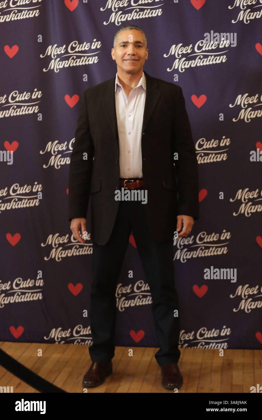 NEW YORK, NEW YORK - MARCH 26, 2025: Sean Garcia walk the red carpet at ...