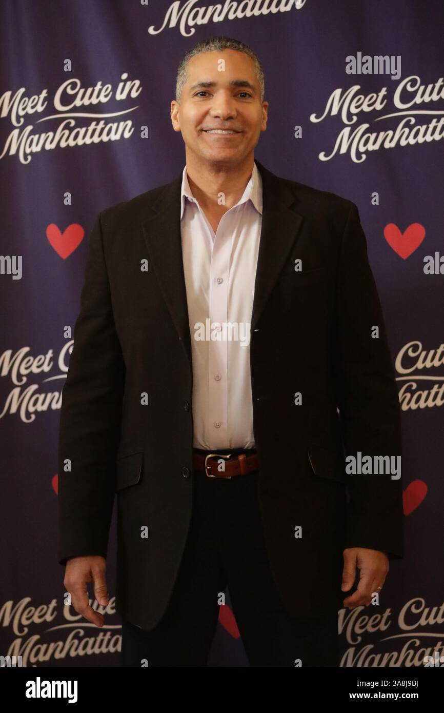 NEW YORK, NEW YORK - MARCH 26, 2025: Sean Garcia walk the red carpet at ...