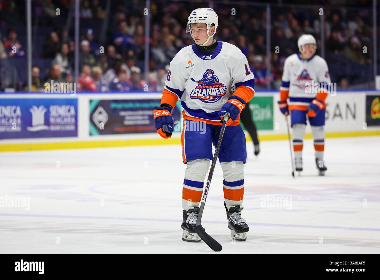 March 28th 2025: Bridgeport Islanders forward Alex Jefferies (16 ...