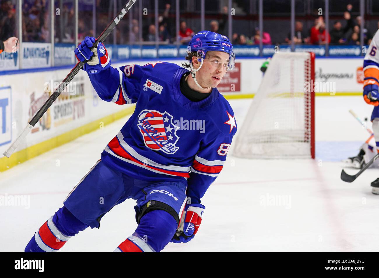 March 28th 2025: Rochester Americans forward Noah Ostlund (86 ...