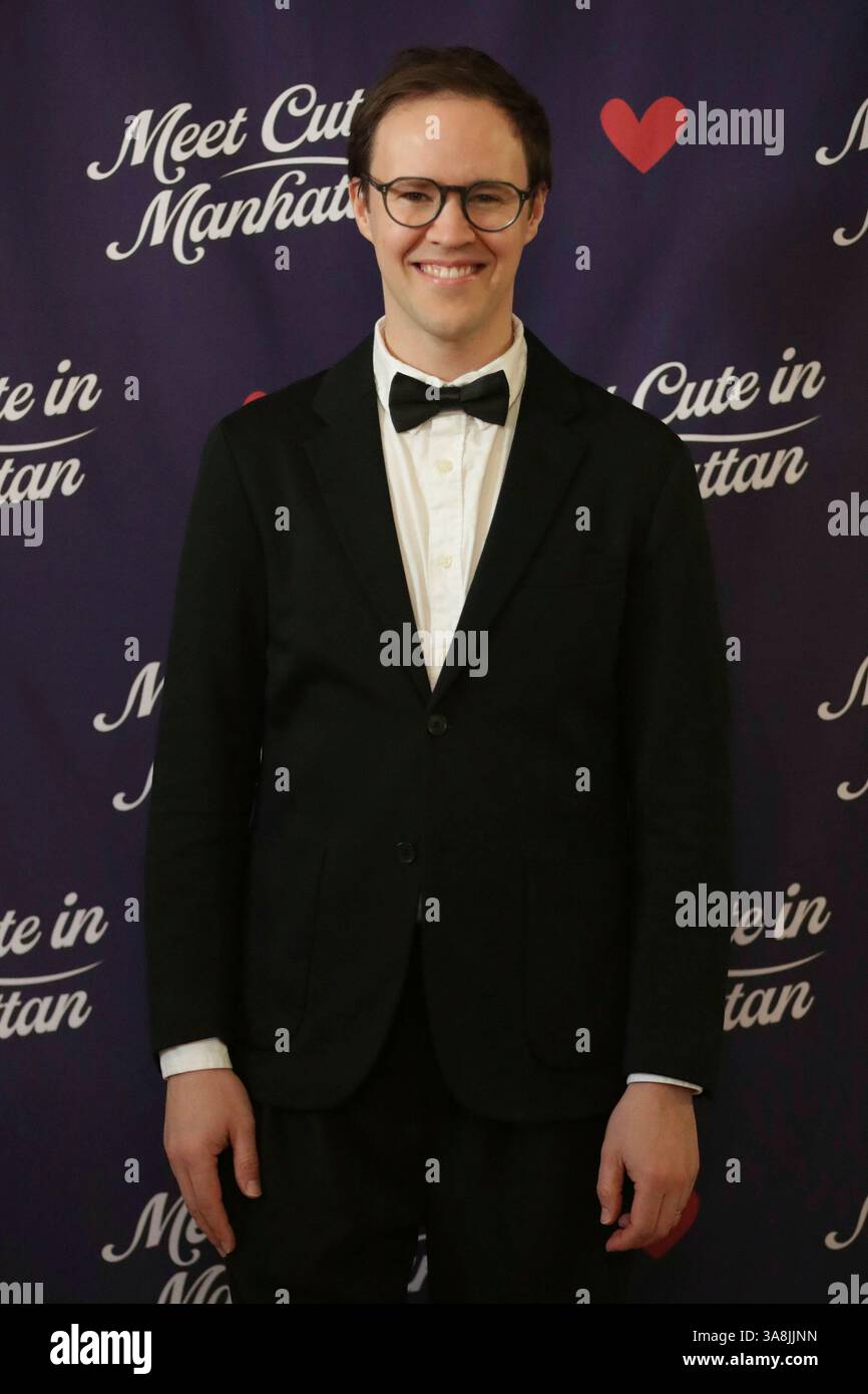 NEW YORK, NEW YORK - MARCH 26, 2025: Justin Weber walk the red carpet at the New York premiere ...