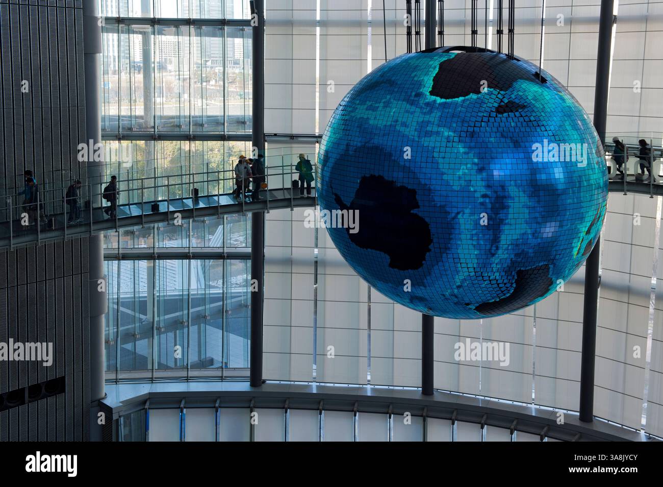 Geo-Cosmos globe at the Miraikan Museum of Emerging Science and ...