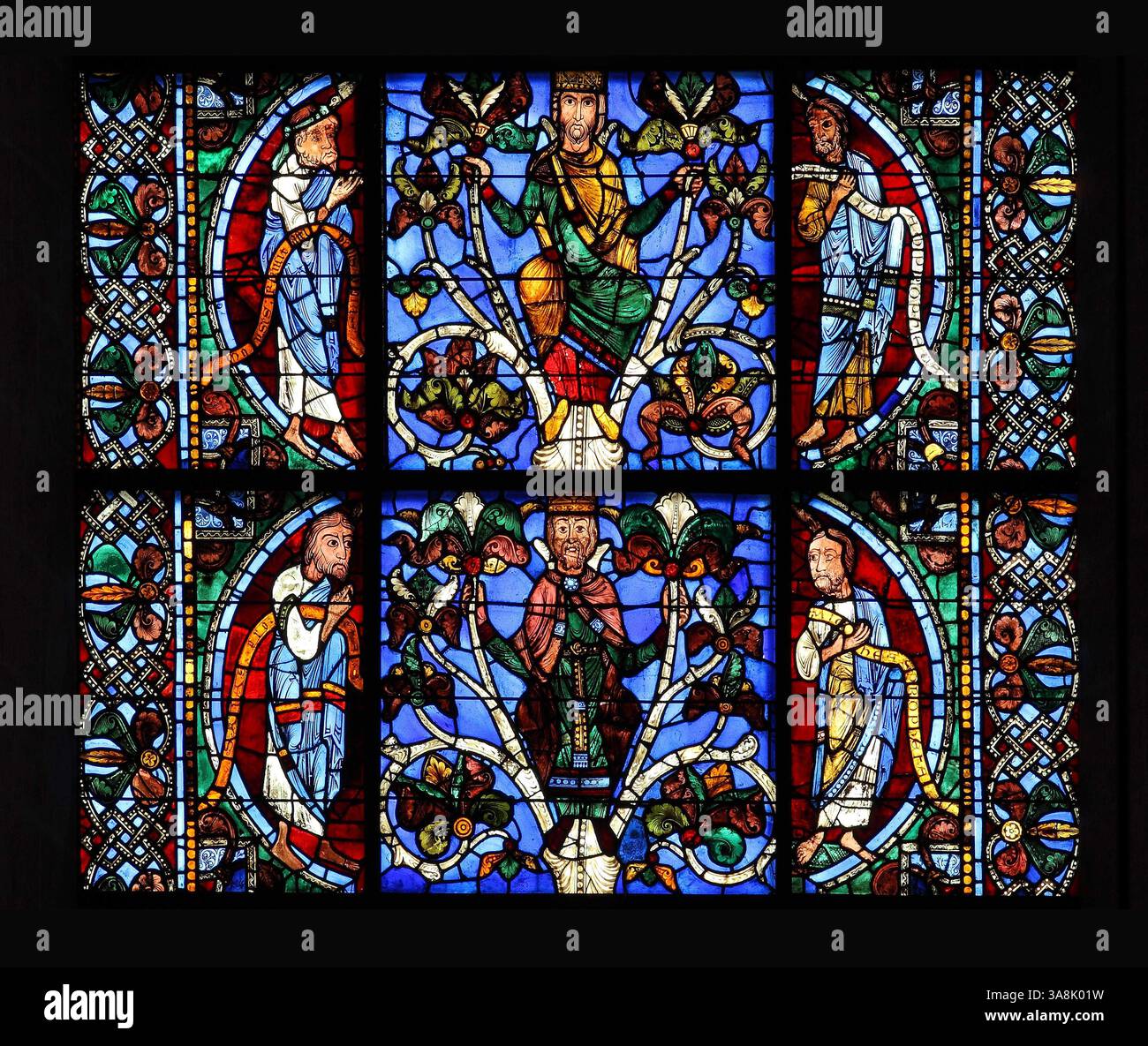 October 15, 2013 - Chartres, France - Above, Solomon, son of David ...