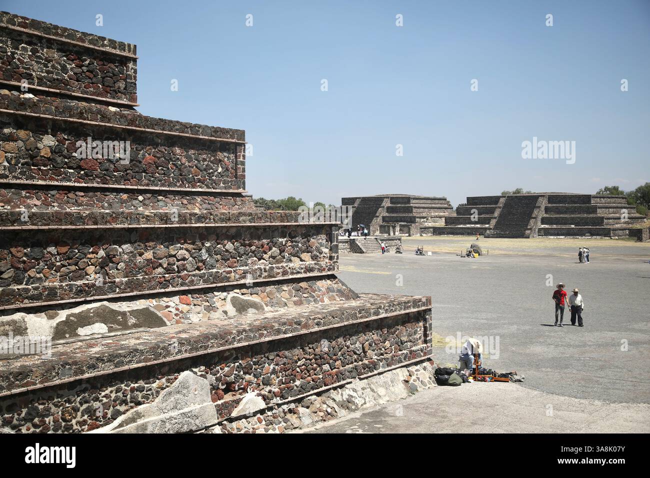 Moon Square (Plaza de la Luna), the main square in front of the Pyramid ...