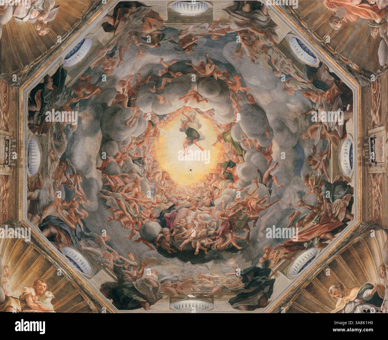 Allegri Antonio known as Correggio, Assumption of the Virgin, 1526 - 1530, 16th Century, fresco ...