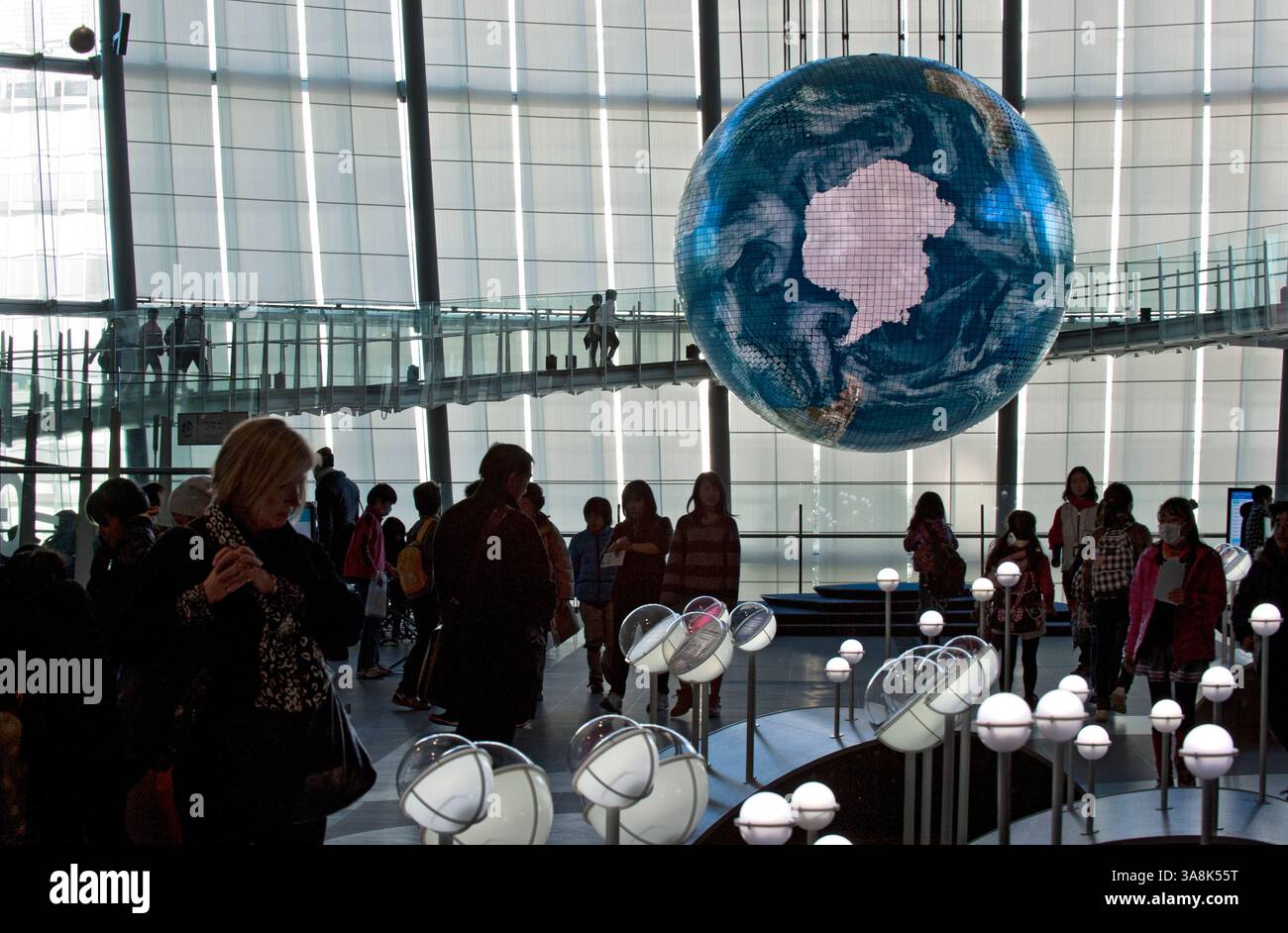 Geo-Cosmos globe at the Miraikan Museum of Emerging Science and ...