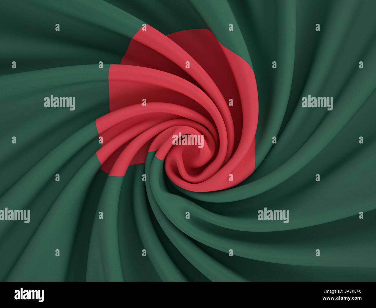 Twisted textile Bangladesh flag background. 3d illustration Stock Photo ...