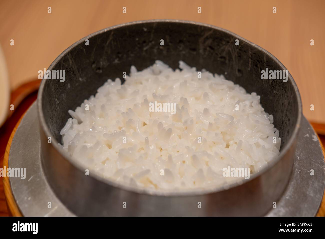 Cooked brown rice bowl steam hi-res stock photography and images - Alamy