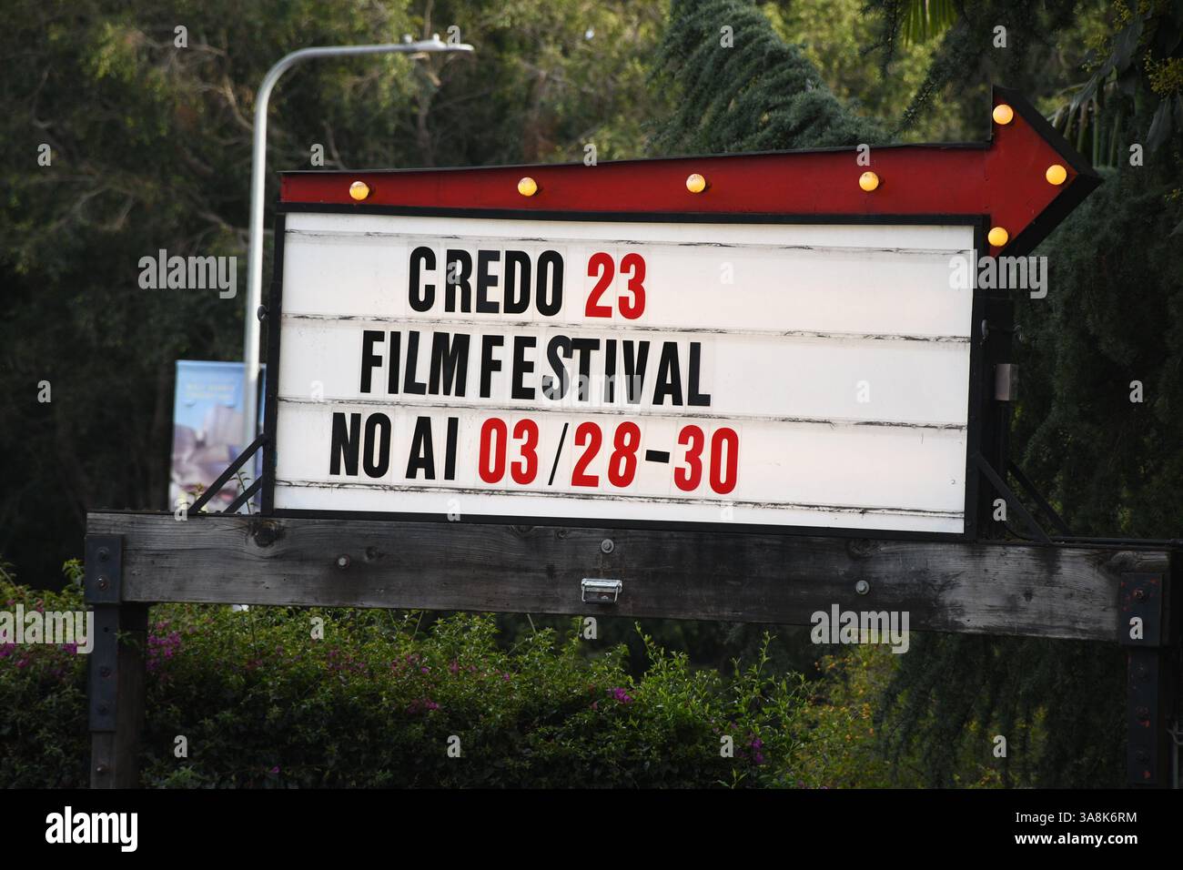 Los Angeles, California, USA 28th March 2025 Marquee at Credo 23 Film Festival 2025 at Hollywood ...