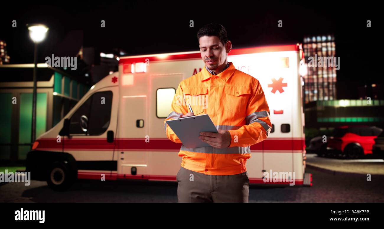 Accident Report Triage Record. Medical Ambulance Document And Hospital ...