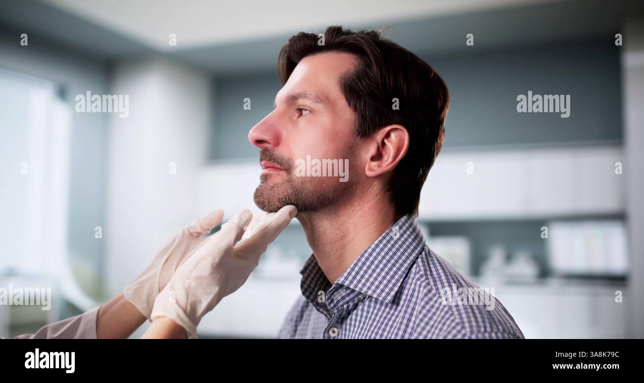 Thyroid gland palpation during physical exam by experienced salivary ...