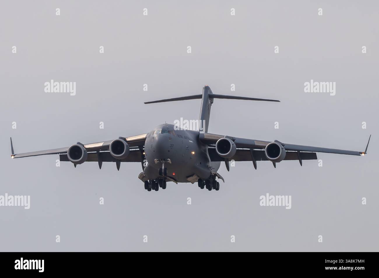Avalon, Australia. 28th Mar, 2025. C-17a Globemaster III seen in the ...