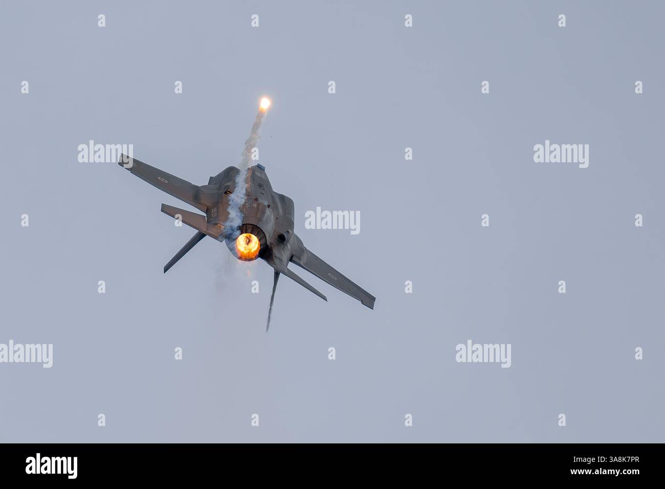 RAAF F-35A Lightning II seen performing a solo display during the ...