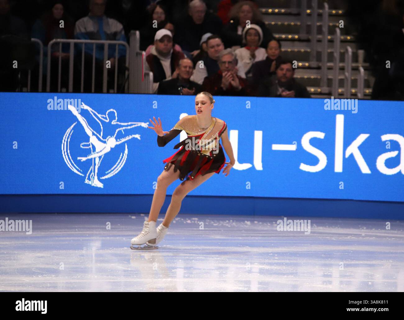 Boston,. MA. March 28, 2025. Switzerland's Kimmy Repond in her free ...