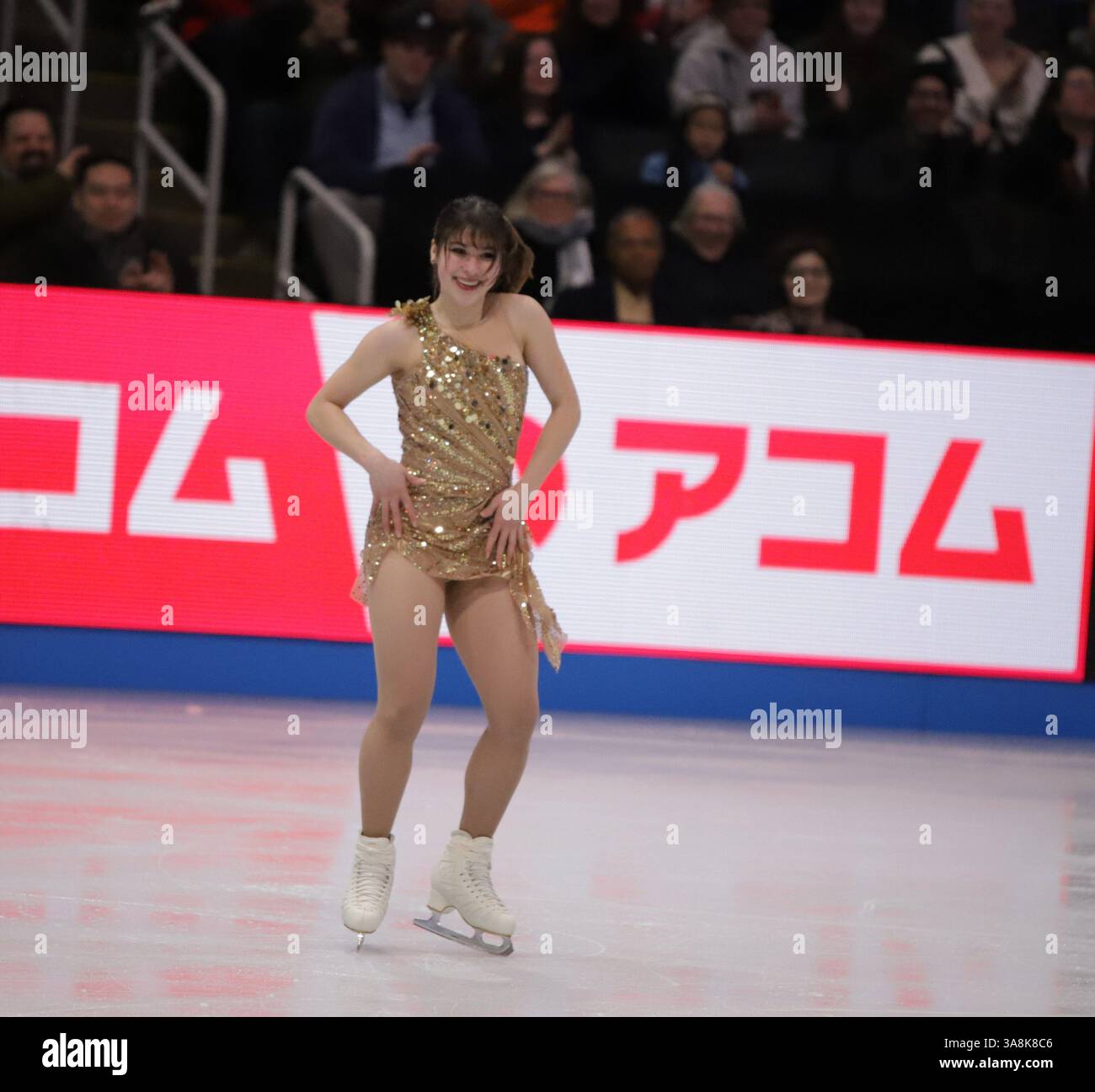 Boston,. MA. March 28, 2025. USA's Alysa Liuskates at the World Figure ...