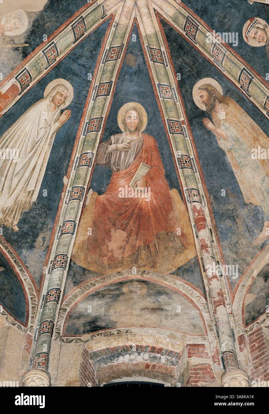 Master of the Redeemer, Jesus Christ with the Virgin Mary, St John the ...