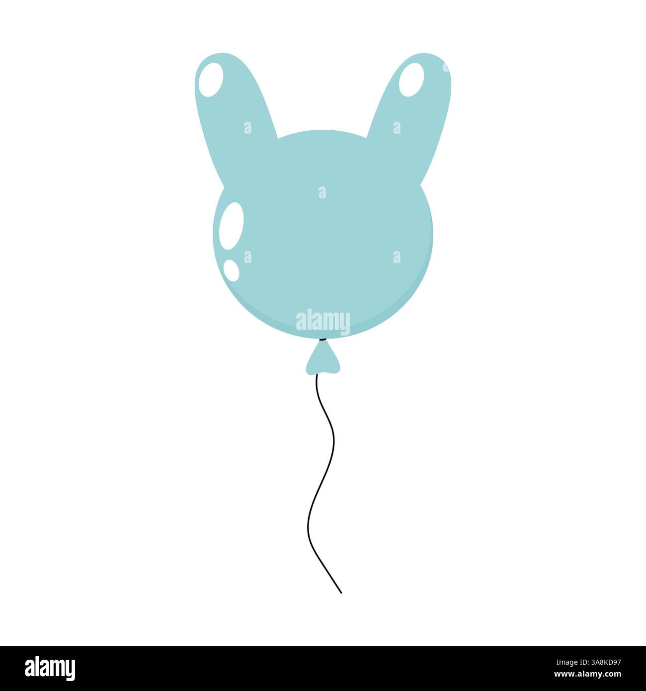 Balloon shaped like a bunny adds charm to celebration decorations Stock ...