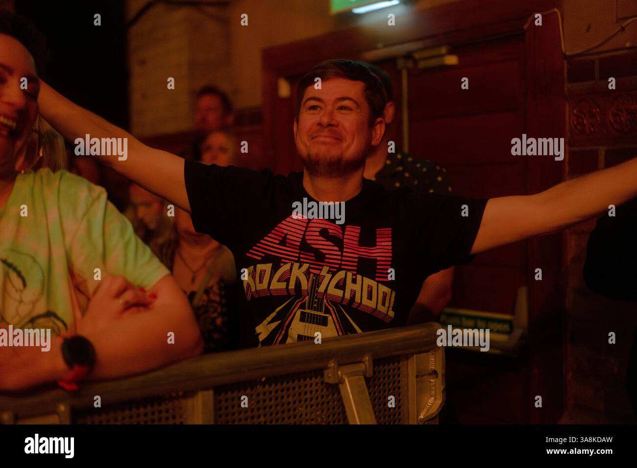 Cambridge, UK, 28 March, 2025. Ash in concert. Pictured left to right ...