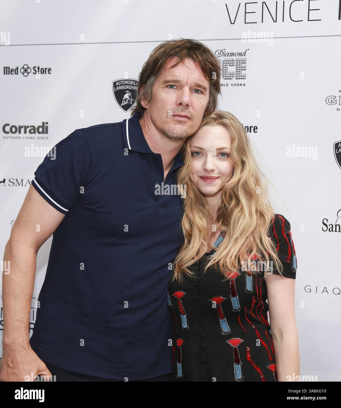 August 31, 2017 - Venice, California, Italy - ETHAN HAWKE and AMANDA ...
