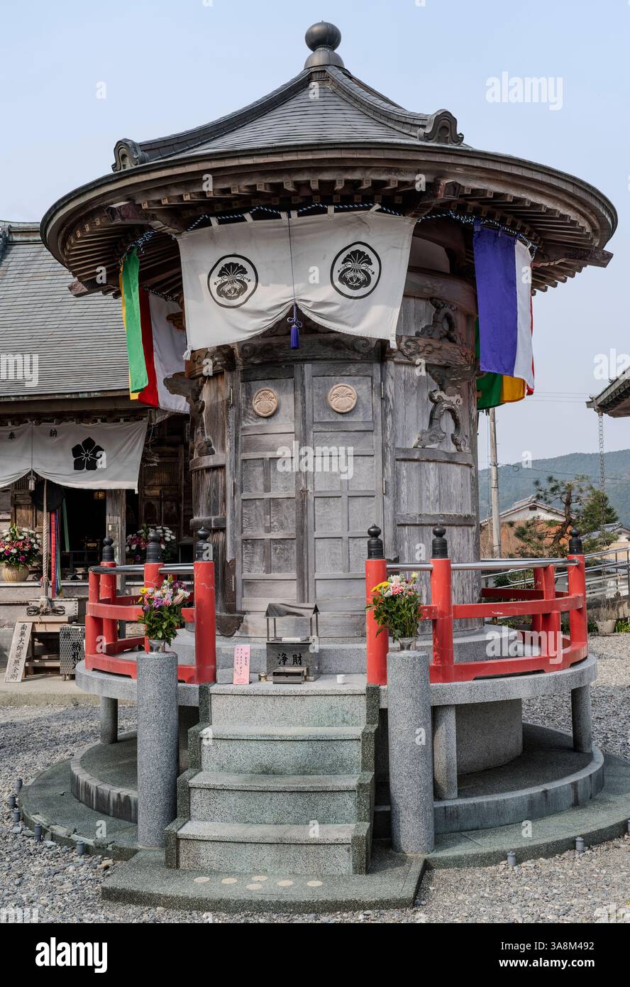 A round hall at Iwamotoji (or Iwamoto-ji), Buddhist Temple number 37 on ...