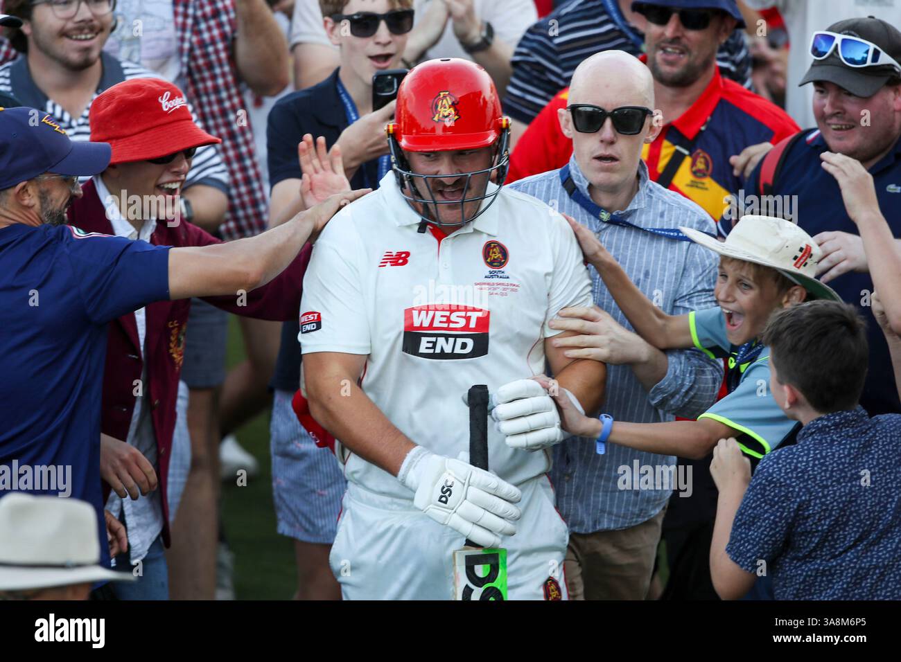 Ben Manenti of South Australia after victory during the Sheffield ...