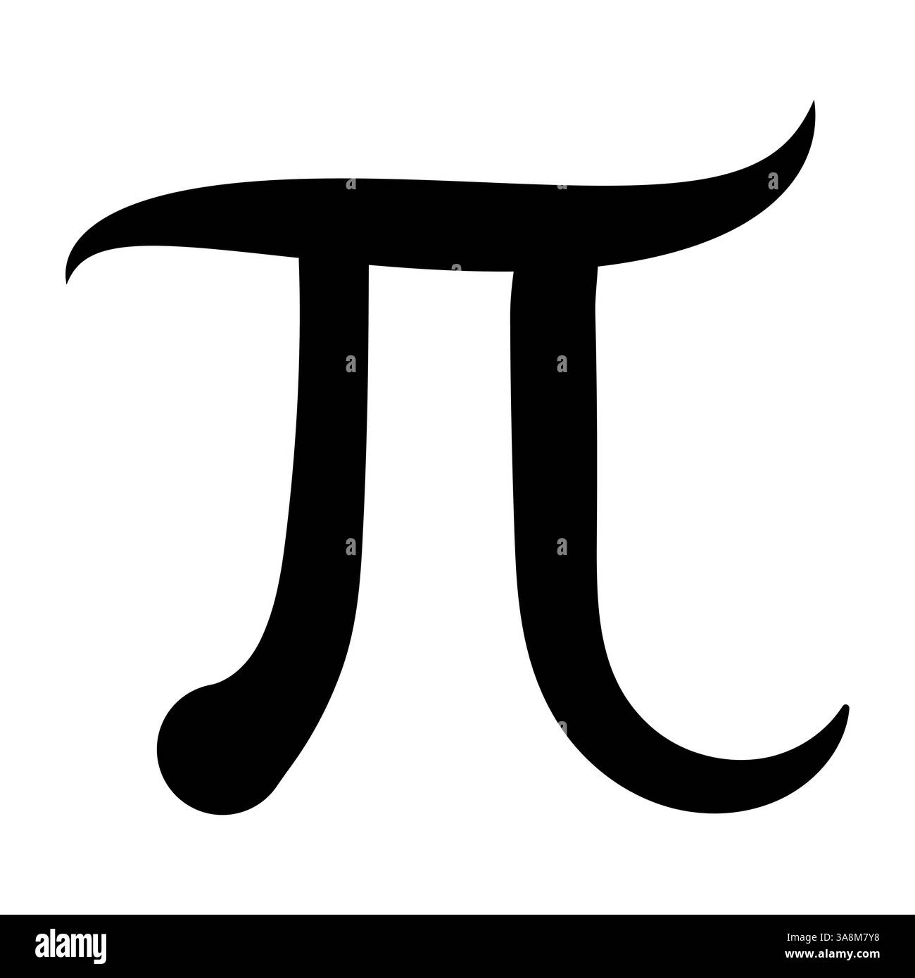 Greek Letter Pi Elegant Pi Symbol Perfect For Math Science Stock