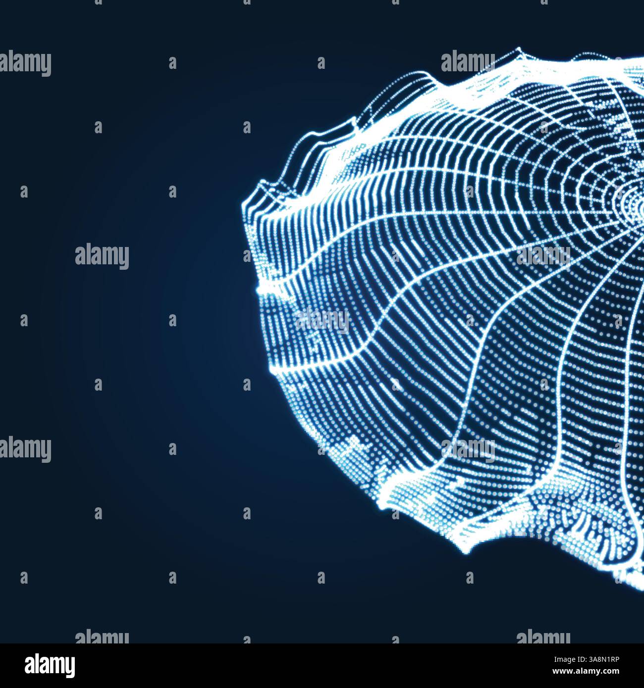 Cobweb. Network background. Connection Structure. 3D Technology Style ...