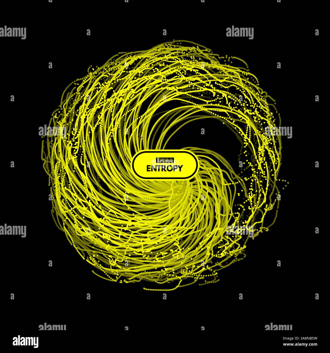 3d abstract sphere. Array with dynamic particles. Modern science and technology element. Vector ...
