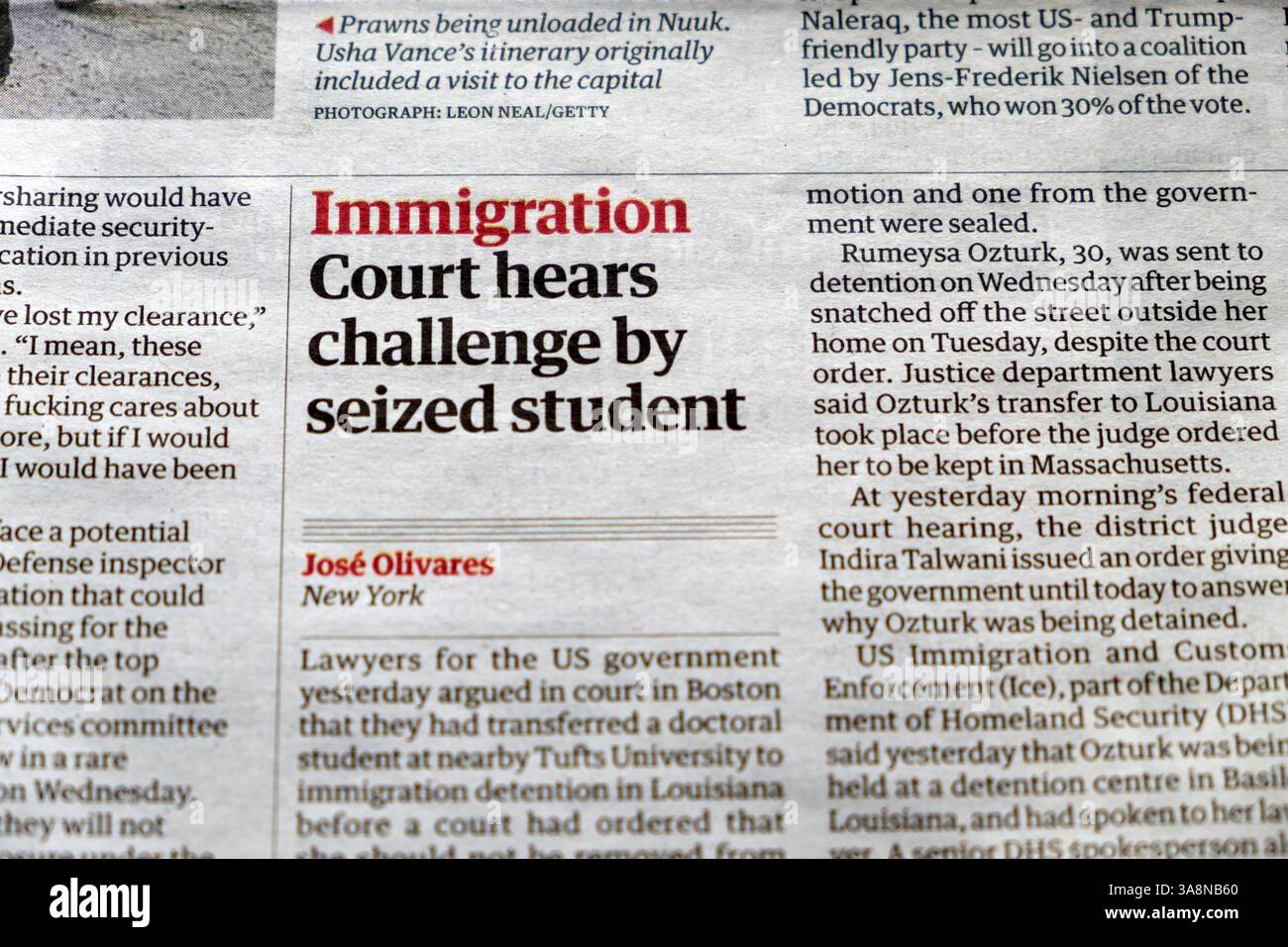 US 'Immigration Court hears challenge by seized student' Guardian ...