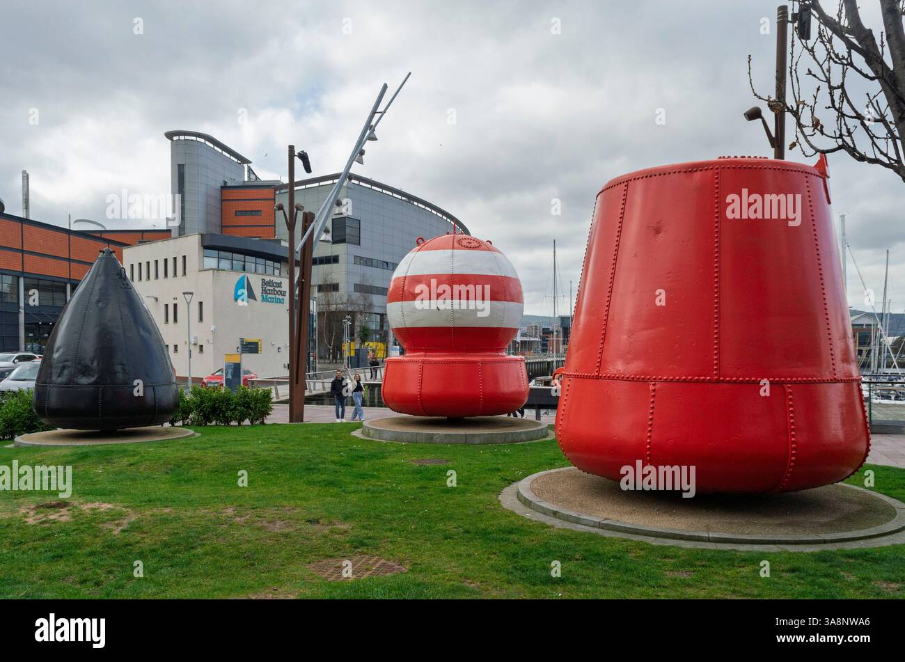 Belfast Co. Antrim Northern Ireland March 26 2025 - Three navigational ...
