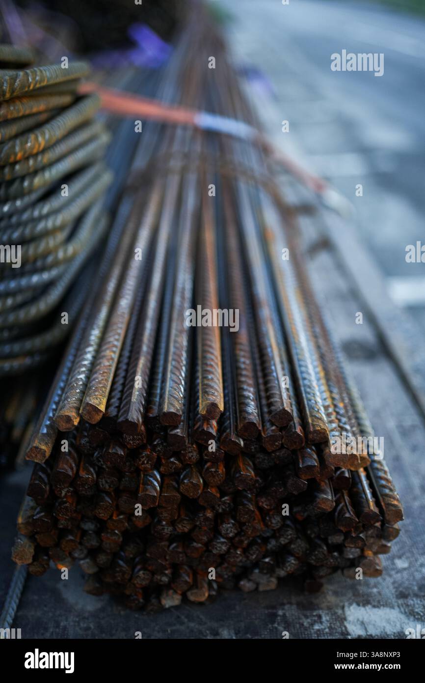 Steel reinforcement bars for construction Stock Photo - Alamy