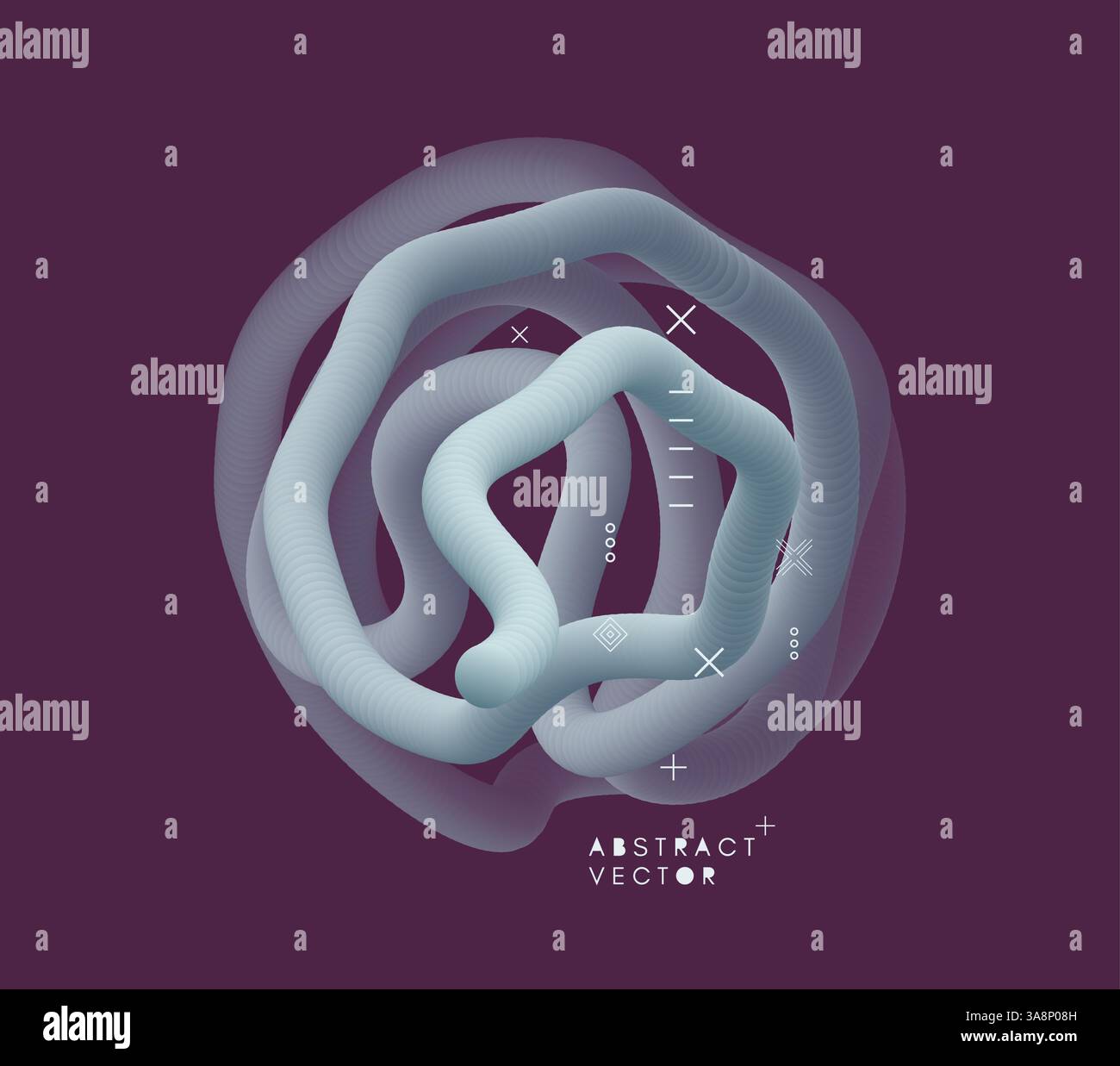 3d sphere. Vector art illustration. Dynamic effect. Cover design ...