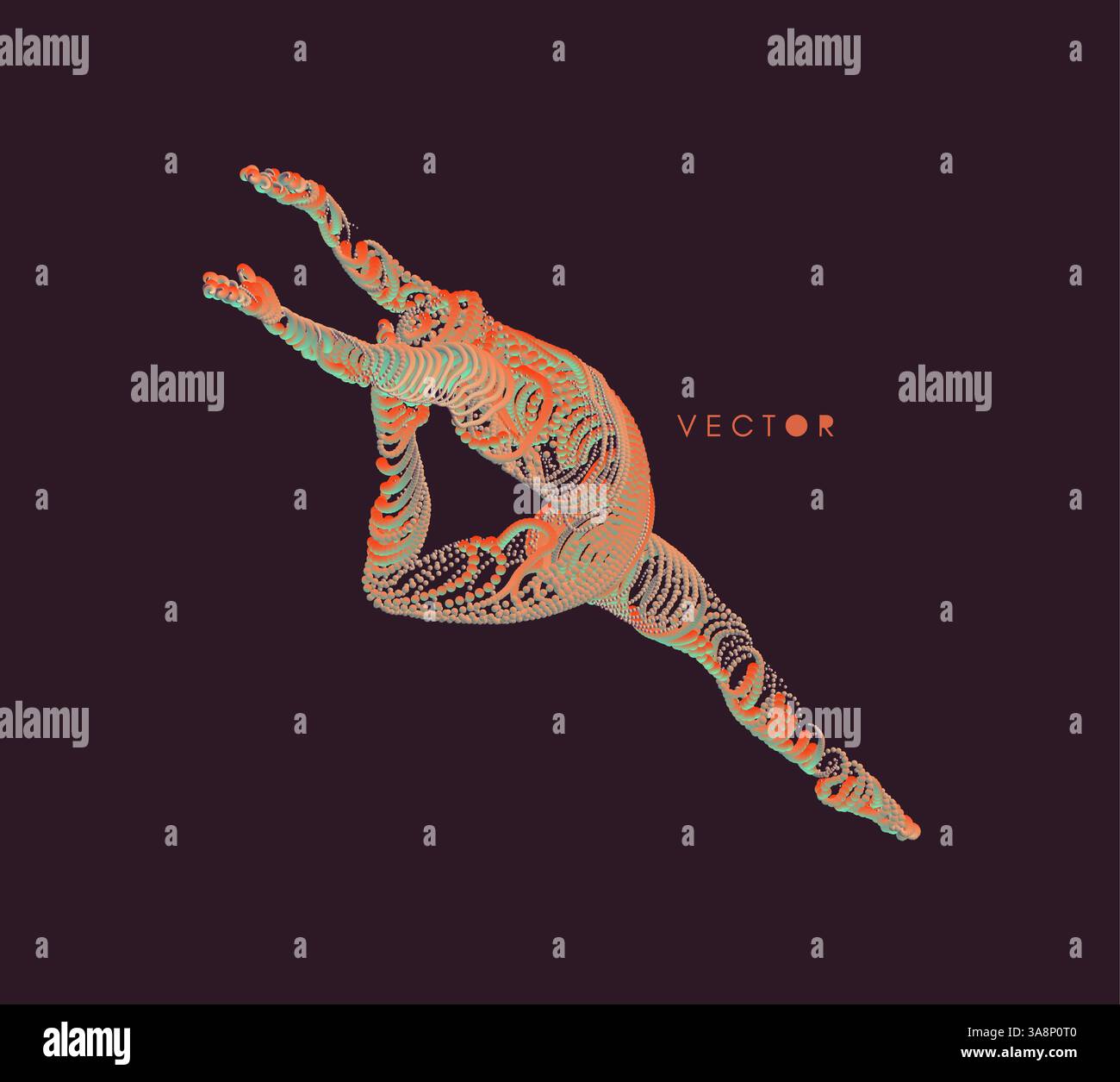 Gymnastics activities for icon health and fitness community. 3d vector ...