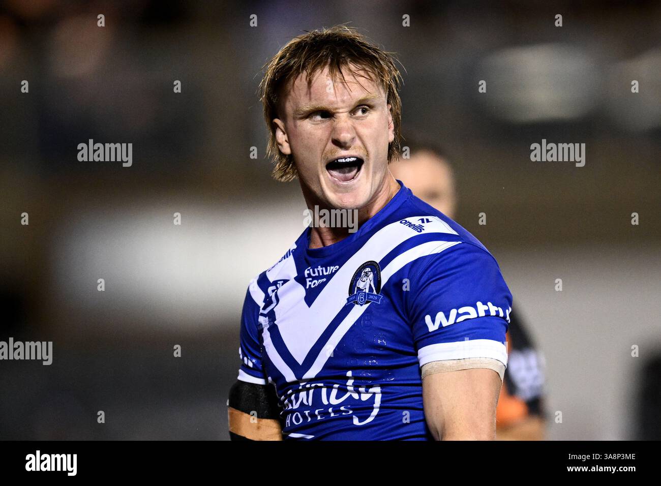 Sydney, Australia. 29th Mar, 2025. Jacob Preston of the Bulldogs ...