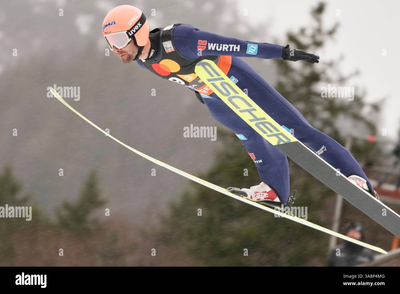 Germany's Pius Paschke competes during HS240 ski flying team ...