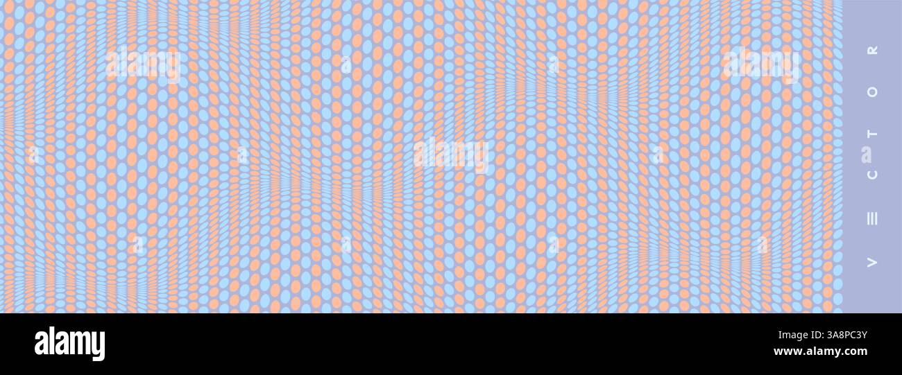 Background with convex forms. Volumetric composition with optical ...