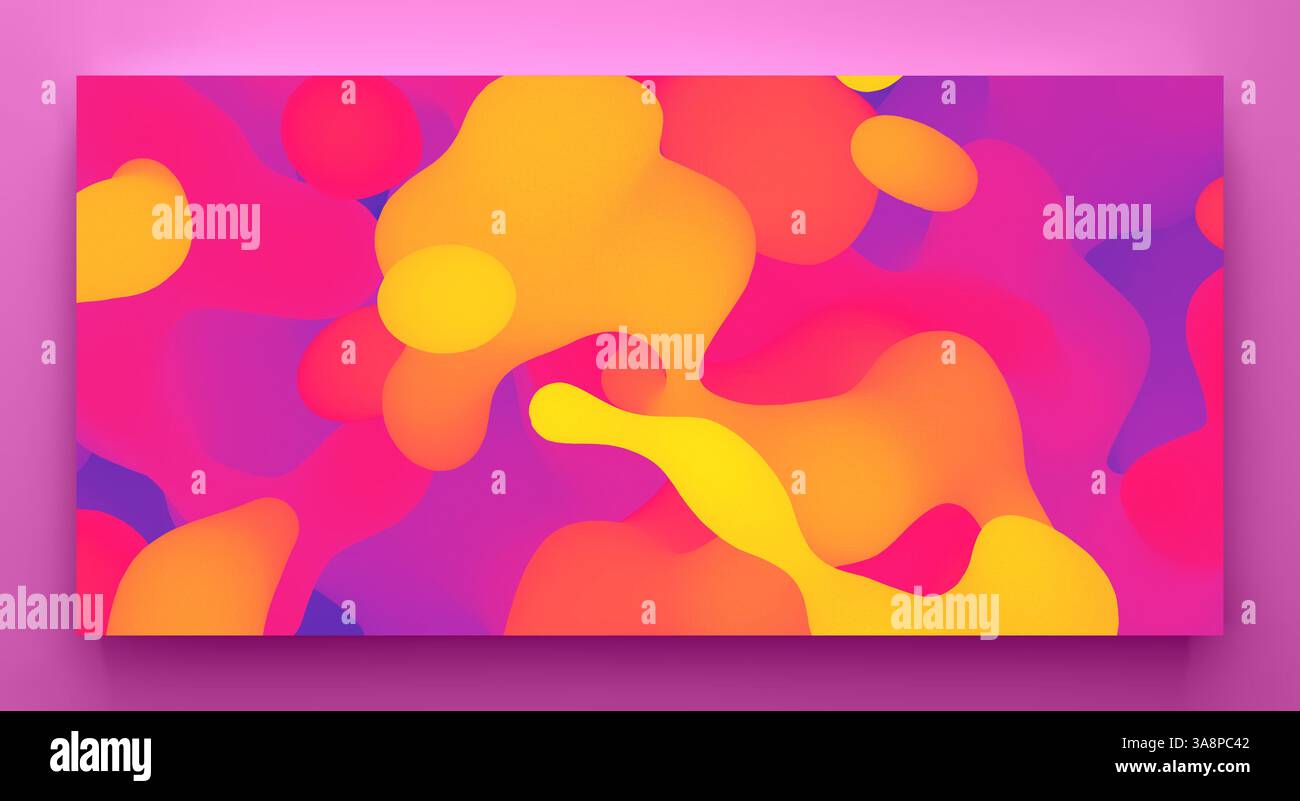 Background with colorful spots and sprays. Paint splash. Banner made of ...