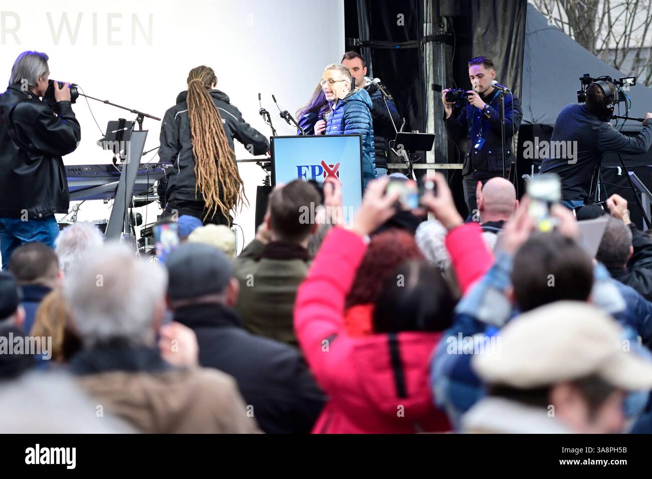 Vienna, Austria. March 28, 2025. The Vienna FPÖ (Freedom Party of ...