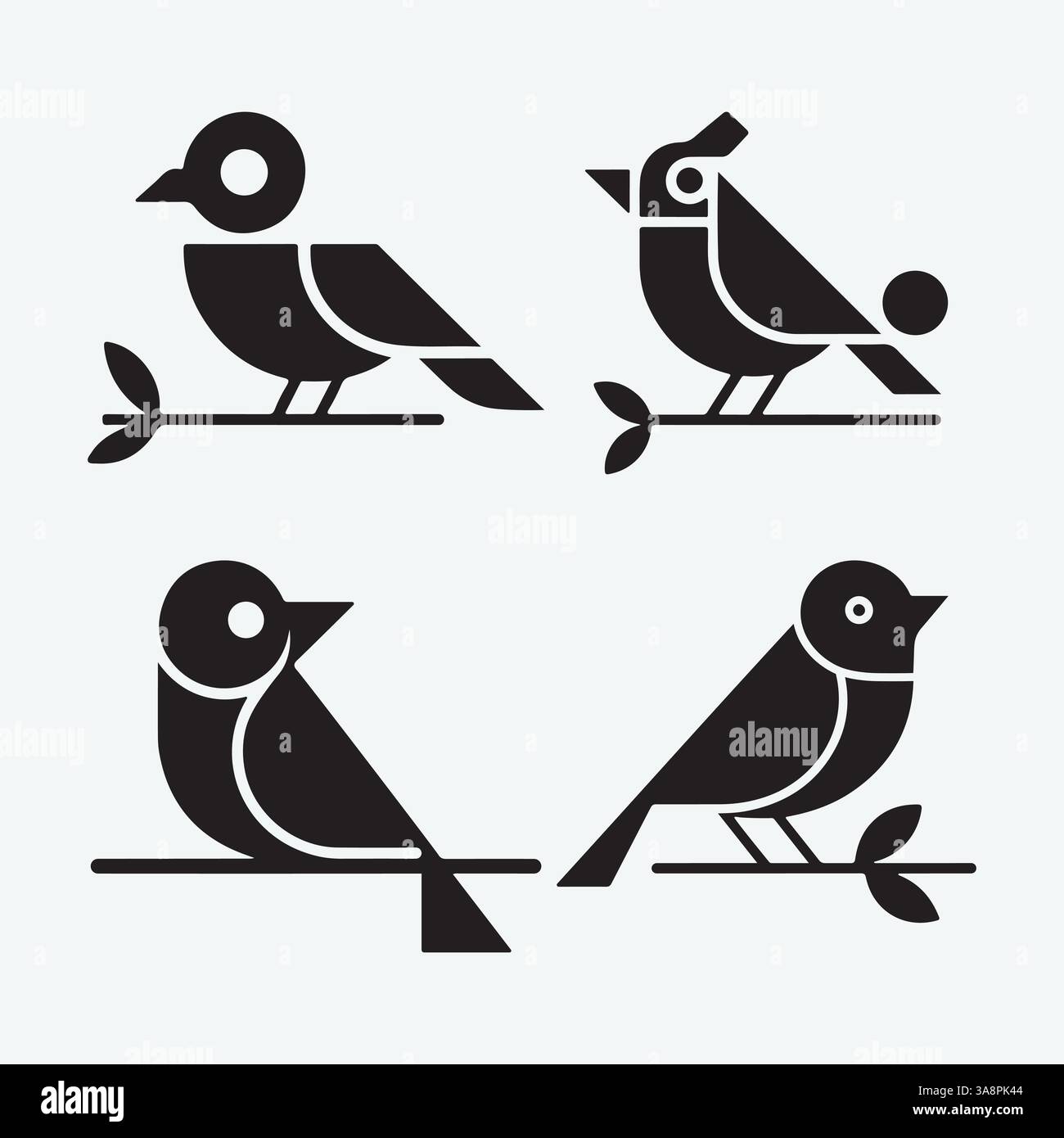 Minimalist bird composition Stock Vector Images - Alamy