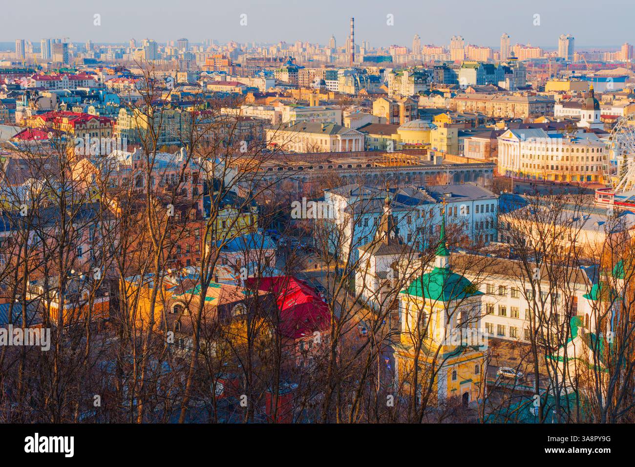 Kyiv, Ukraine - March 9, 2025: Expansive aerial view showcasing the ...