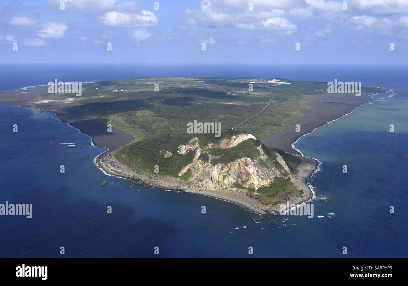 This photo shows Mount Suribachi on Iwo Jima, now known as Iwoto, or ...