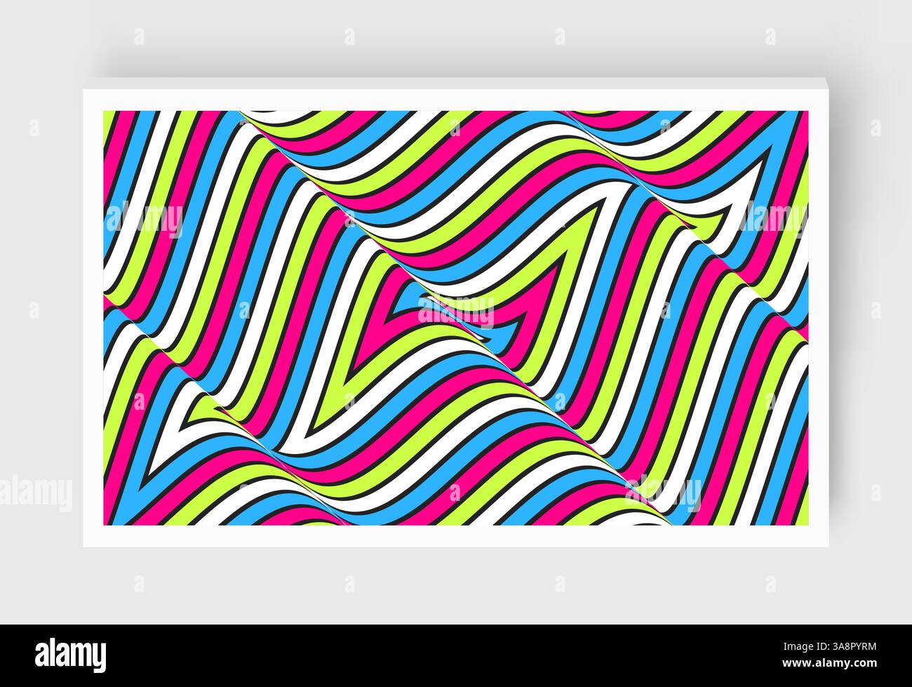 Cover design template. Optic art illustration. The geometric background ...