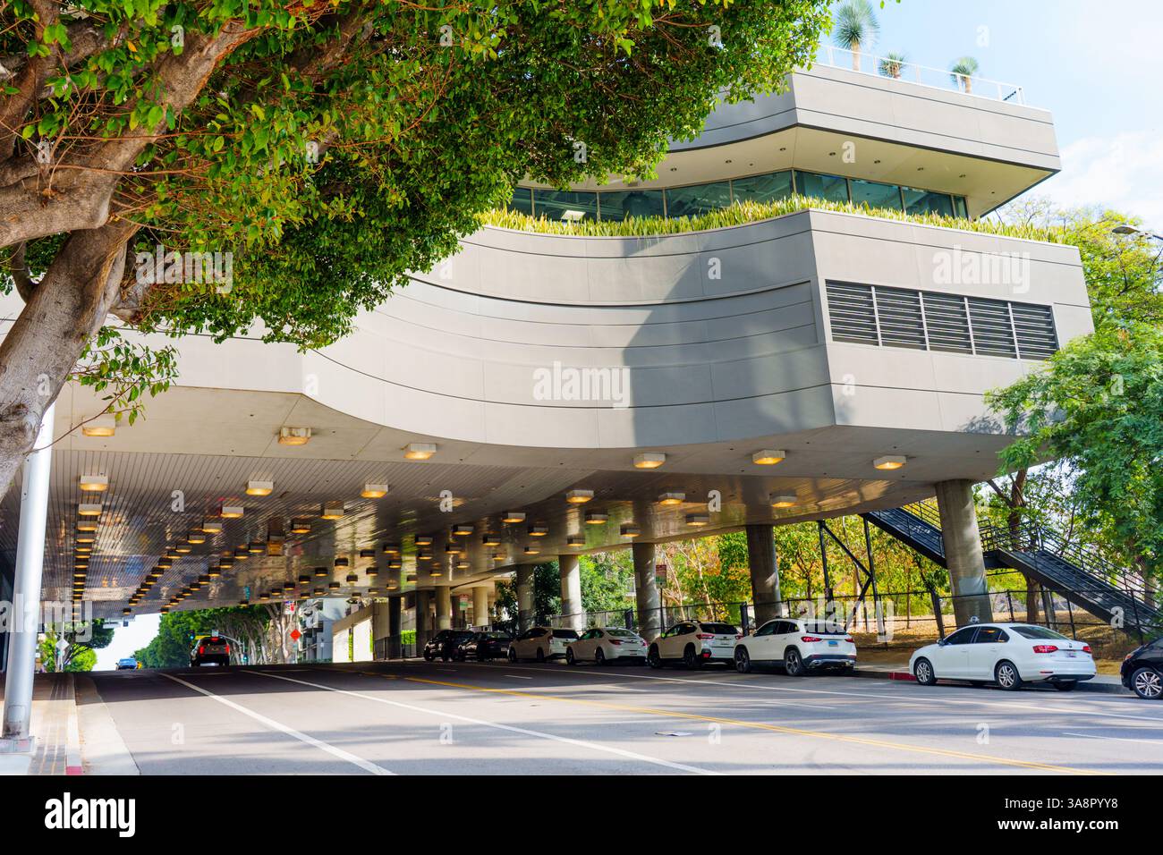 Los Angeles, California - December 3, 2024: Wide-angle view of ...