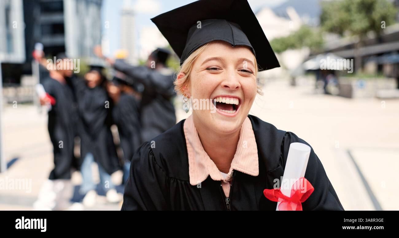Funny woman graduate hi-res stock photography and images - Alamy