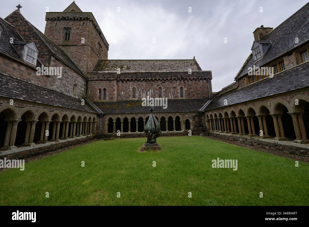 Iona Abbey, a benedictine abbey built on the sirte of St Columba's ...