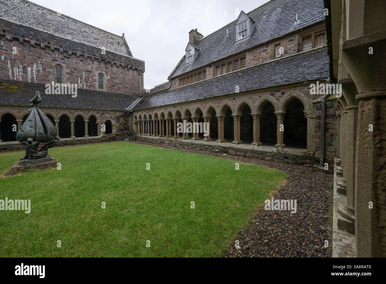 Iona Abbey, a benedictine abbey built on the sirte of St Columba's ...